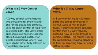Understanding Control Valve Key Differences Between Way And Way Control Valves PDF