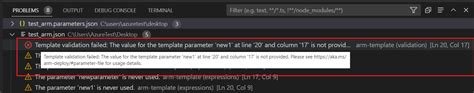 The Validation Error Doesnt Go Away After Giving A New Parameter A Value In The Parameter File