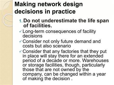Chapter 5 Network Design Pptx Logistics Business