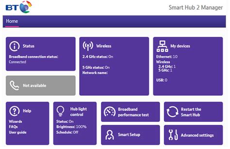 Learn About The Bt Hub Manager Bt Help