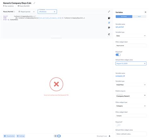 Sql Query Dynamic Lookup Parameters Metabase Discussion
