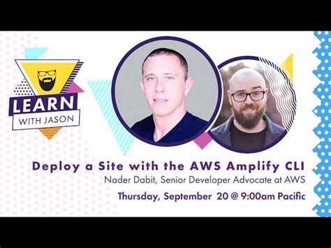 free video deploy a site with the aws amplify cli learn with jason from learn with jason
