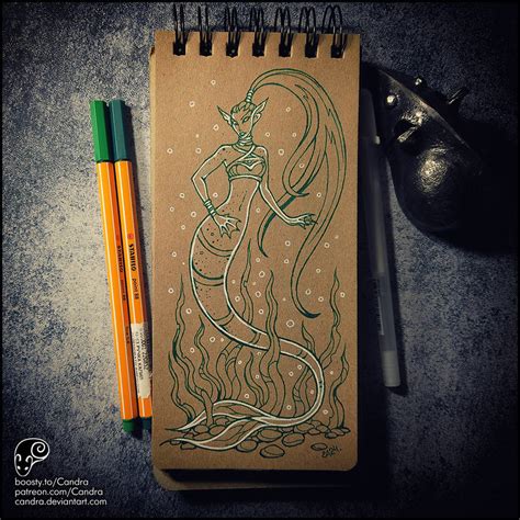 Sketchbook Mermaid By Candra On Deviantart