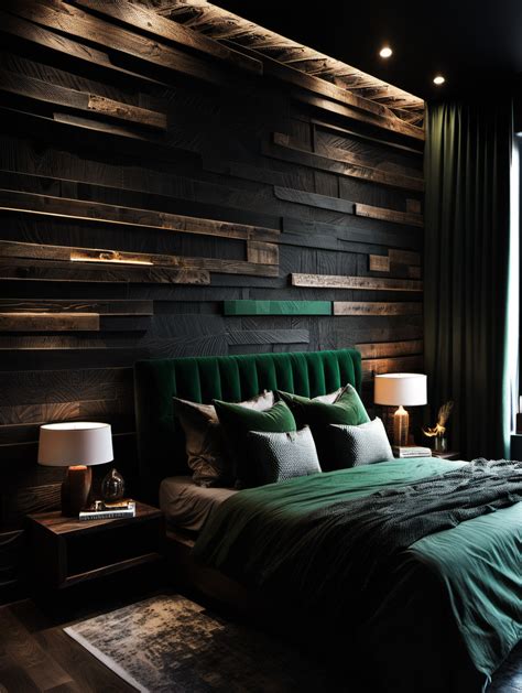 Dark Green Bedroom Design Ideas