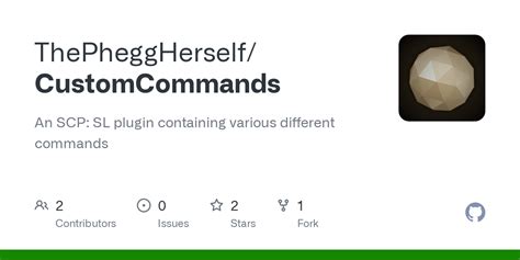 Github Thepheggherself Customcommands An Scp Sl Plugin Containing Various Different Commands