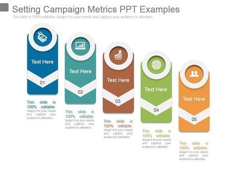 Setting Campaign Metrics Ppt Examples Powerpoint Templates Backgrounds Template Ppt Graphics