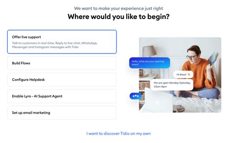 Creating An Account And Logging In Tidio