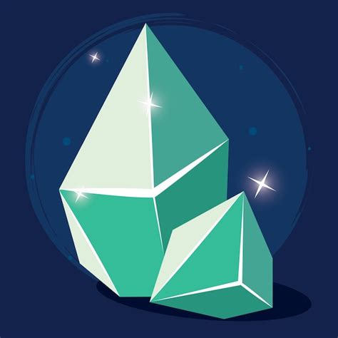 Premium Vector Geometric Colored Crystal Structure Abstract Vector