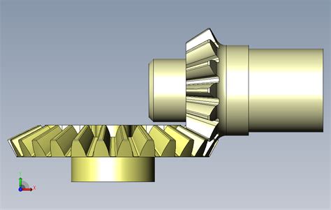 锥齿轮，伞齿轮4 Solidworks 2012 模型图纸下载 懒石网