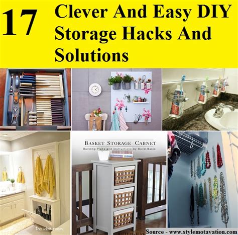 17 Clever And Easy Diy Storage Hacks And Solutions Home And Life Tips