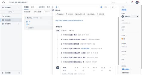 B1 41 需求详情 Coding 项目管理引导项目 华网edc 花瓣网