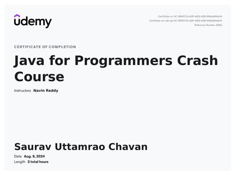 Saurav Chavan On Linkedin Javacrashcourse Java Udemy Grateful Learningneverstops