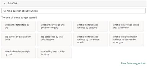 Tutorial de Q A para painéis do Power BI Power BI Microsoft Learn