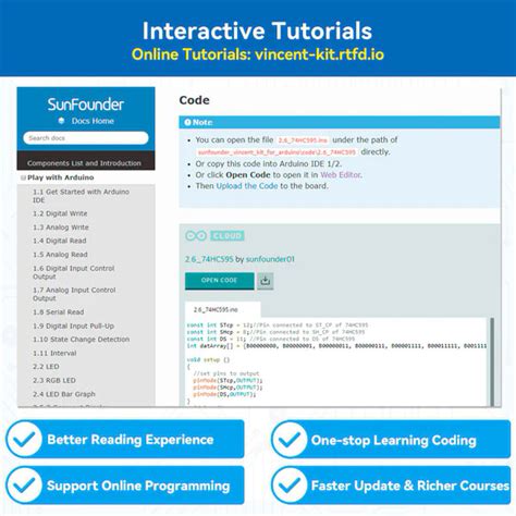 Стартовый набор Sunfounder Starter Kit для Arduino Mega 2560 Средний уровень купить в Киеве и