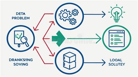 Business Process Flow Data Problem Solving Local Solutions Vector Design Generative Ai Stock