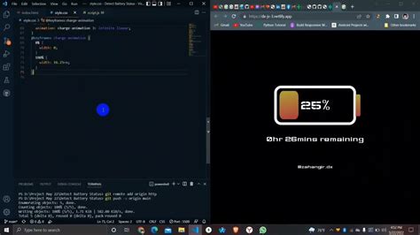 Battery Status Check With Html Css And Simple Javascript Youtube
