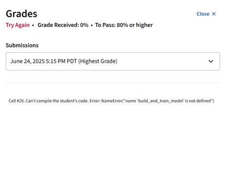 Advanced Algorithms Class Machine Learning C2w3assignment Cell 29 Error By Autograder