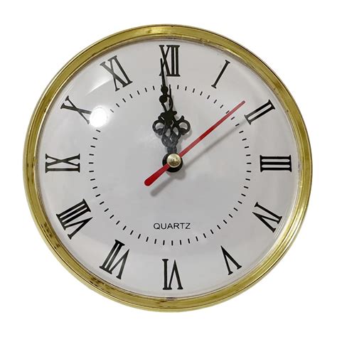 Retro Clock Insert Diy Round Clock Head Silent Clock Head Insert Quartz