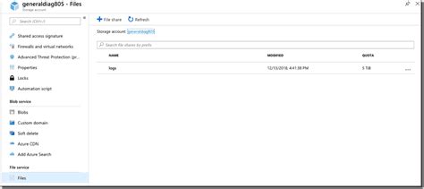 create an azure file share with powershell 4sysops