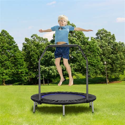 Mini Trampoline 40 Foldable Fitness Trampoline With Adjustable Foam