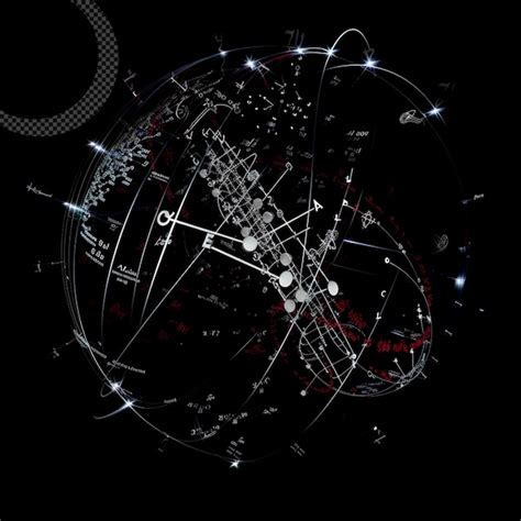 Geometric Science Sketch Scribble Isolated Premium Ai Generated Psd