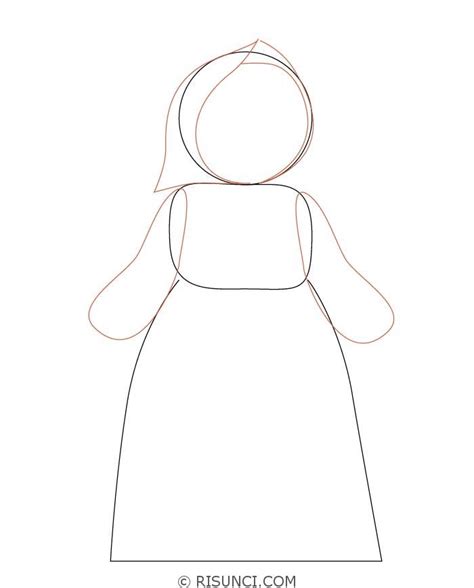 Как нарисовать бабушку поэтапно 🖌 Рисунки карандашом поэтапно