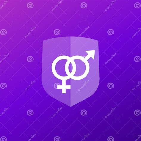 Safe Sex Icon Std Prevention Stock Vector Illustration Of Protection