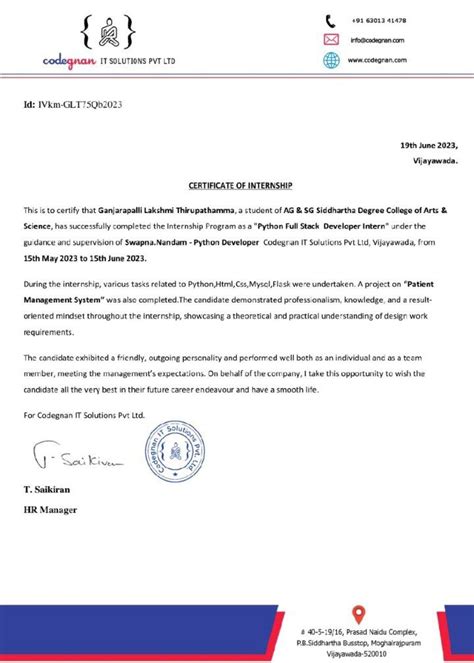 Lakshmi Ganjarapalli On Linkedin Codegnan Python Jobalert