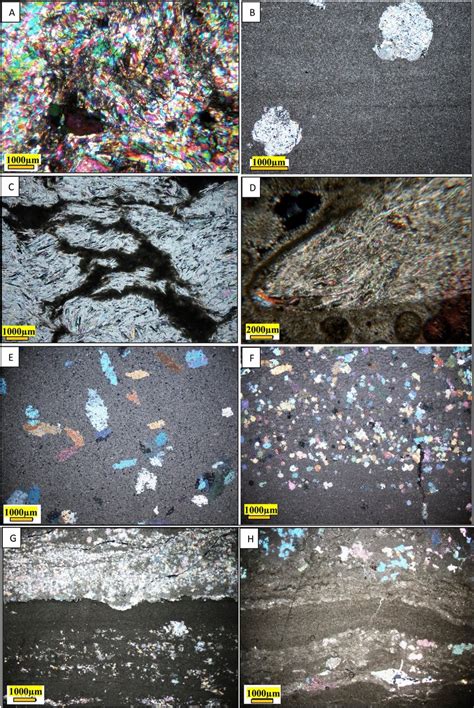 Thin Section Photomicrographs All In Xpl Of Anhydrite Textures In The