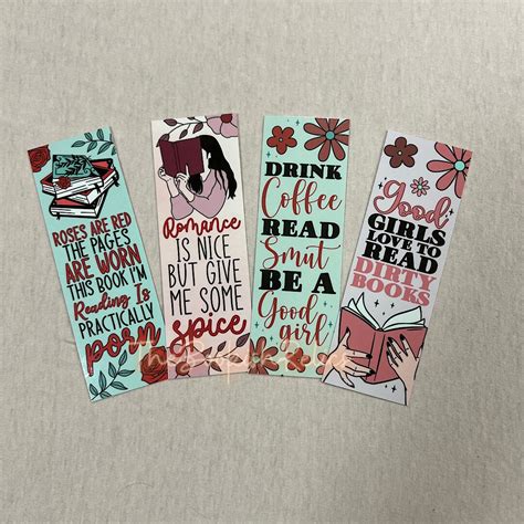 Smut Bookmarks Good Girl Book Mark Spicy Bookmark Romance Bookmark Coffee Reading
