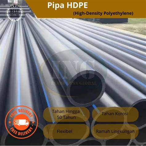 Jual Pipa Hdpe High Density Polyethylene Pipa Air Dan Gas Pipa Pe