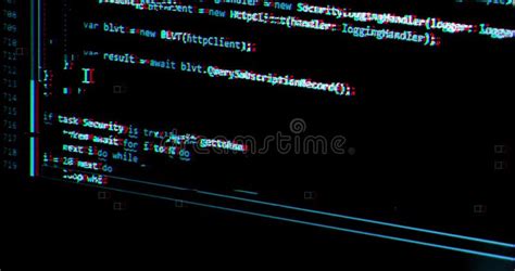 Hacker Programmer Writes Malicious Code On Laptop Cyber Security