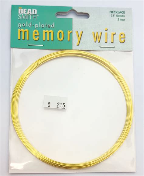 3 6” Gold Plated Silver Plated Memory Wire