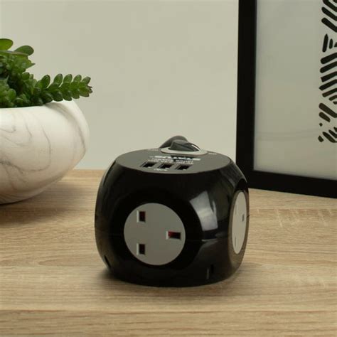 Status Cube Extension Socket With Usb Ports Dunelm Status Cube Extension Socket With Usb Ports Dunelm