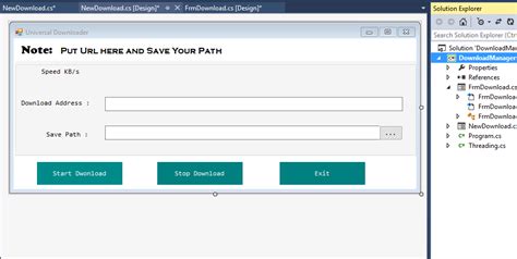 Universal Downloader In C Window Application With Source Code Free