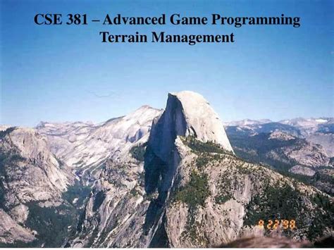Ppt Cse 381 Advanced Game Programming Terrain Management Powerpoint Presentation Id6790791