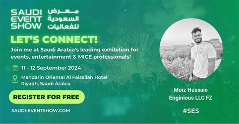 Ses Saudieventshow Eventprofessionals Moiz Hussain