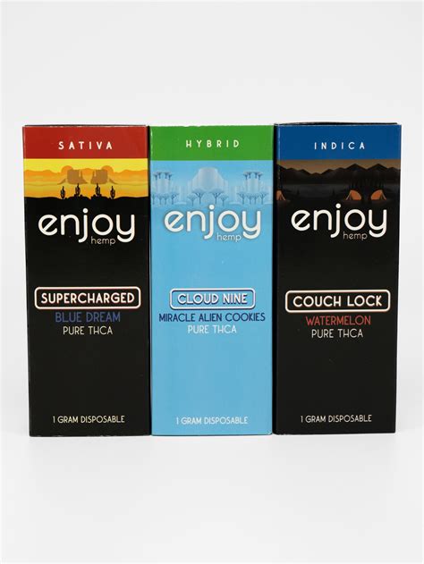Enjoy Hemp 1g Thca Disposable Strains Of The Earth