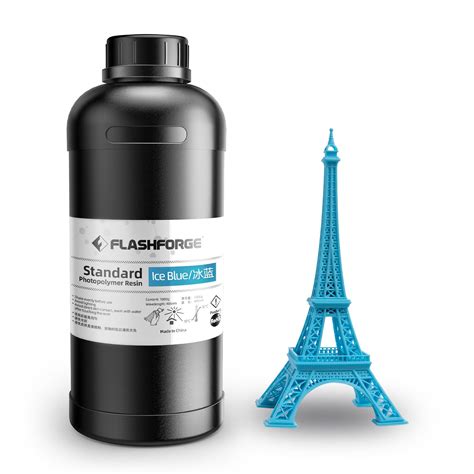 Flashforge 3d Printer Resin 1kg Fast Uv Curing Resin 405nm Standard Photopolymer