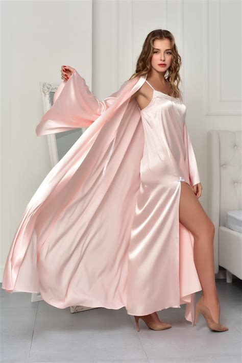 Satin Peignoir Set Collection Marrysol Shop