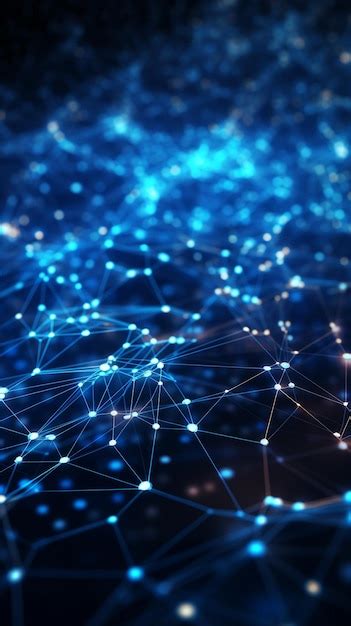Premium Photo Structure Of Network Connection Of Points