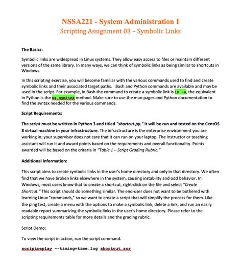 Solved Nssa221 System Administration I Scripting