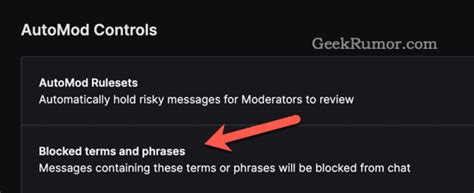 How To Ban Words On Twitch