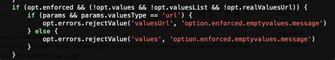 options cannot enforce from allowed values when an option value