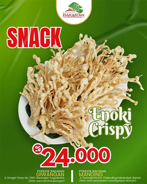 Pondok Bakaran Nikmati Promo Dari Kami Snack Enoki Facebook