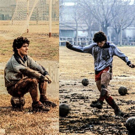 El Día Que Diego Armando Maradona Jugó Un Partido En Pleno Barro Para