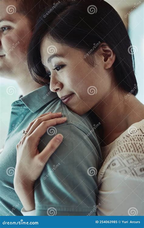 This Is My Shoulder To Lean On An Attractive Young Woman Embracing Her