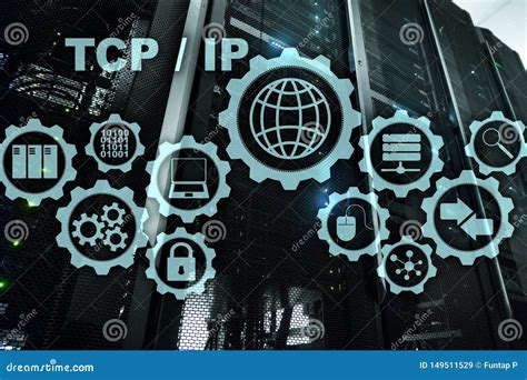 Tcp Ip Networking Transmission Control Protocol Internet Technology Concept Stock Image