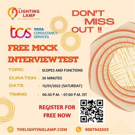 Practice Tcs Interview Question With The Lighting Lamp Interview Questions Mocking Interview