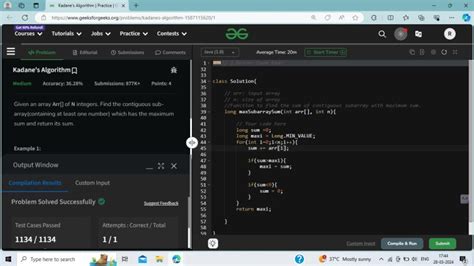 Completing Maximum Subarray Sum Challenge With Kadane Ranveer Singh